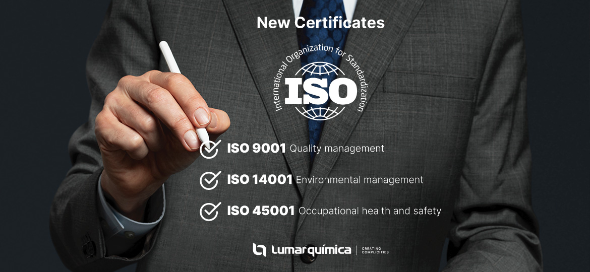Lumar Química obtains ISO certifications